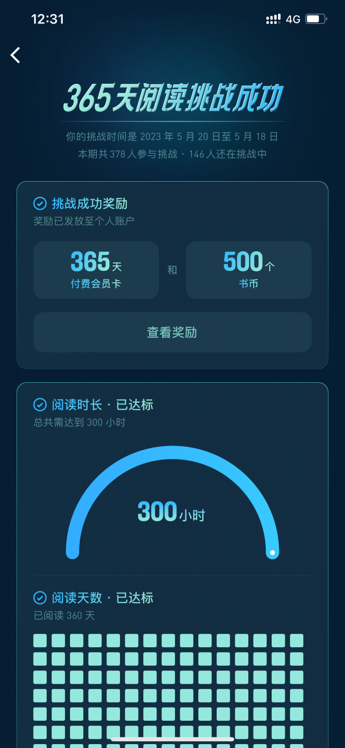 微信读书 365 天 挑战赛总结 我的技术笔记